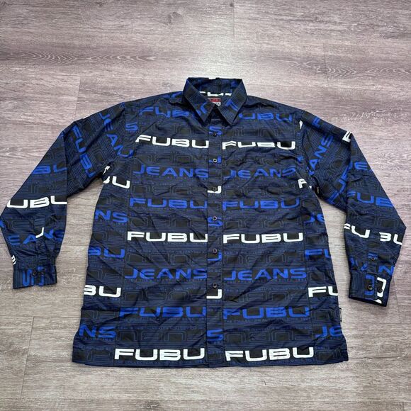 FUBU | Shirts | Vintage Fubu Shirt Mens Xl The Collection All Over Print Y2k Rap Hip Hop 9s Usa ...